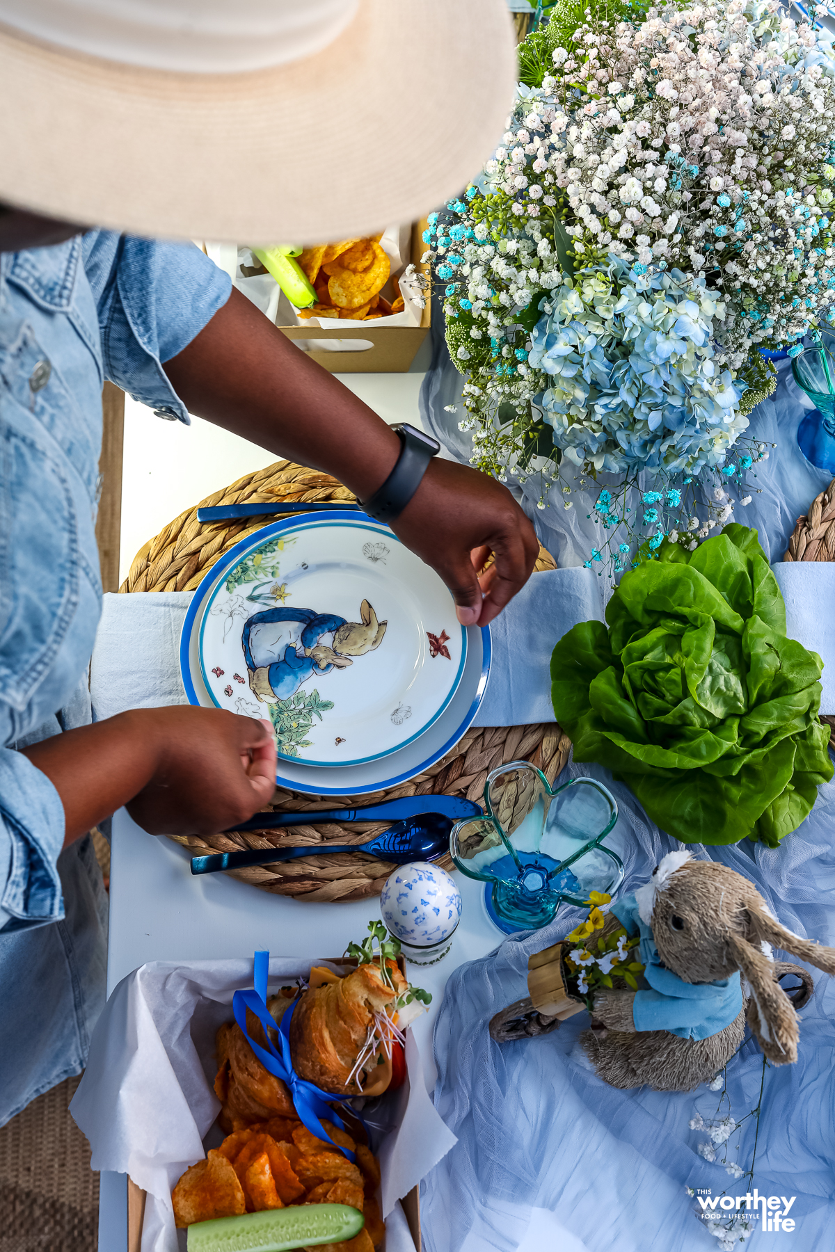 Peter Rabbit Tablescape