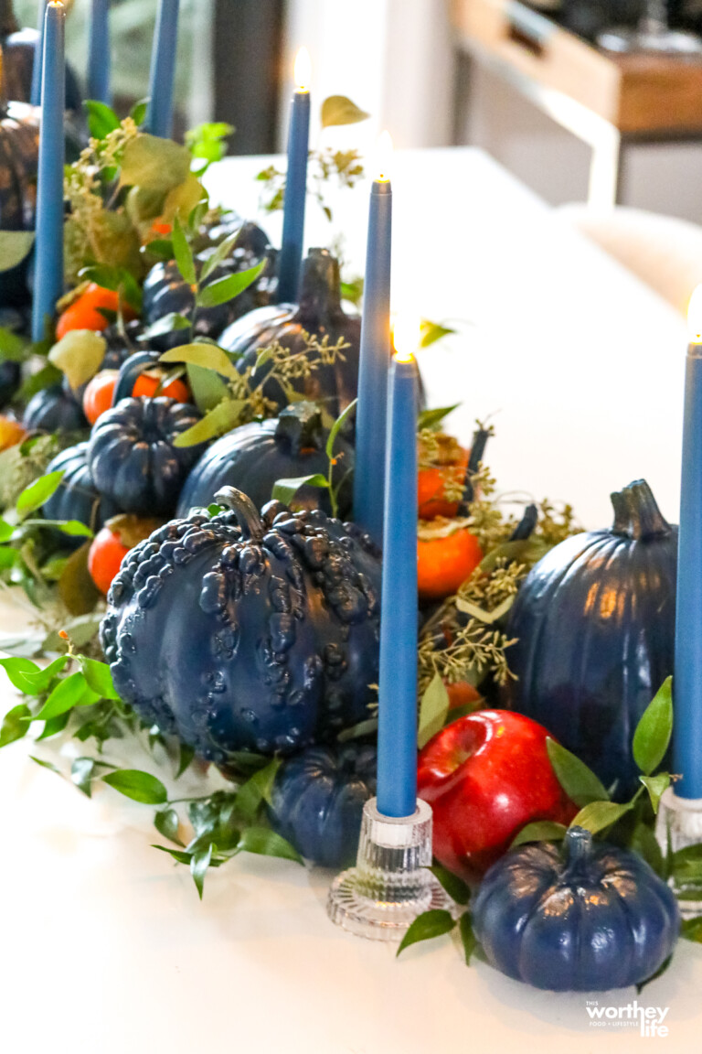 Create A Stunning Blue Thanksgiving Tablescape