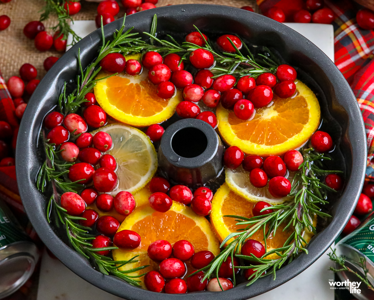 Spiced Cranberry Ginger Ale Punch